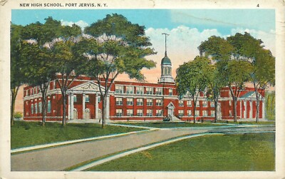 High School Port Jervis New York NY Orange County Postcard | eBay