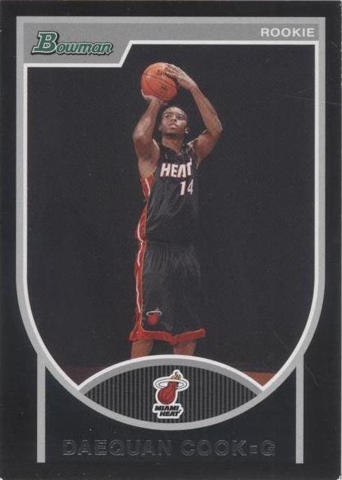 2007-08 Bowman Draft Picks & Stars - Rookie Daequan Cook #138 /2999 (RC ...