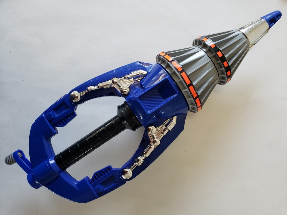 Bandai Big Bad Beetleborgs Stinger Drill NO SPIN Toy Cosplay Blue ...