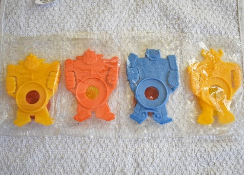 vintage 1985 Kellogg Cereal Box Toys 4 Transformer Robot Bike Spoke ...