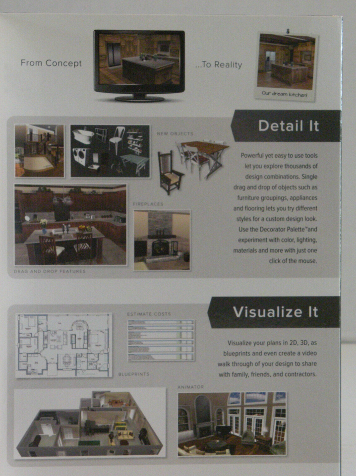 Punch! Software Interior Design Suite Windows PC Compatible PC DVD-ROM ...