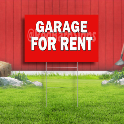 Garage For Rent Coroplast Sign Plastic Indoor Outdoor Yard Sign FREE ...
