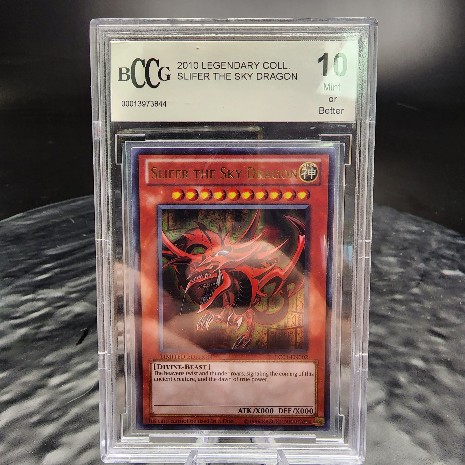 2010 Slifer The Sky Dragon Yugioh Legendary Collection BCCG 10 Mint ...