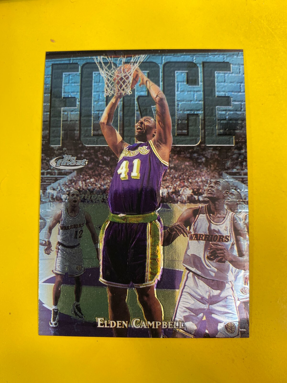 24897 1997-98 Finest Embossed #144 Elden Campbell SILVER UNCOMMON ...