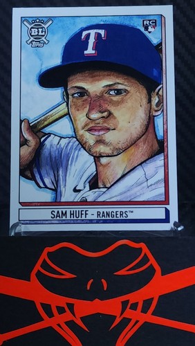 Sam Huff 2021 Topps Big League ART OF THE GAME ROOKIE #ATG-SH + Base ...