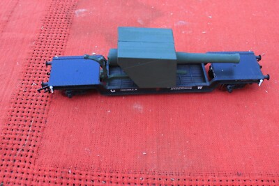 3d printed bl 9.2 inch gun 1/76 model kit oo rail gun railway artillery ...