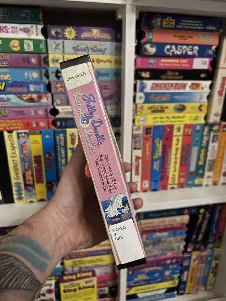 Shelley Duvalls Bedtime Stories VHS Tape Cartoons Kids Monster Library ...