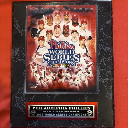 2008 PHILLIES WORLD SERIES CHAMPIONS PHOTO PLAQUE | eBay