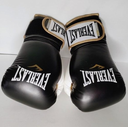 14 OZ Everlast BOXING PRACTICE TRAINING GLOVES Sparring Faux Leather ...