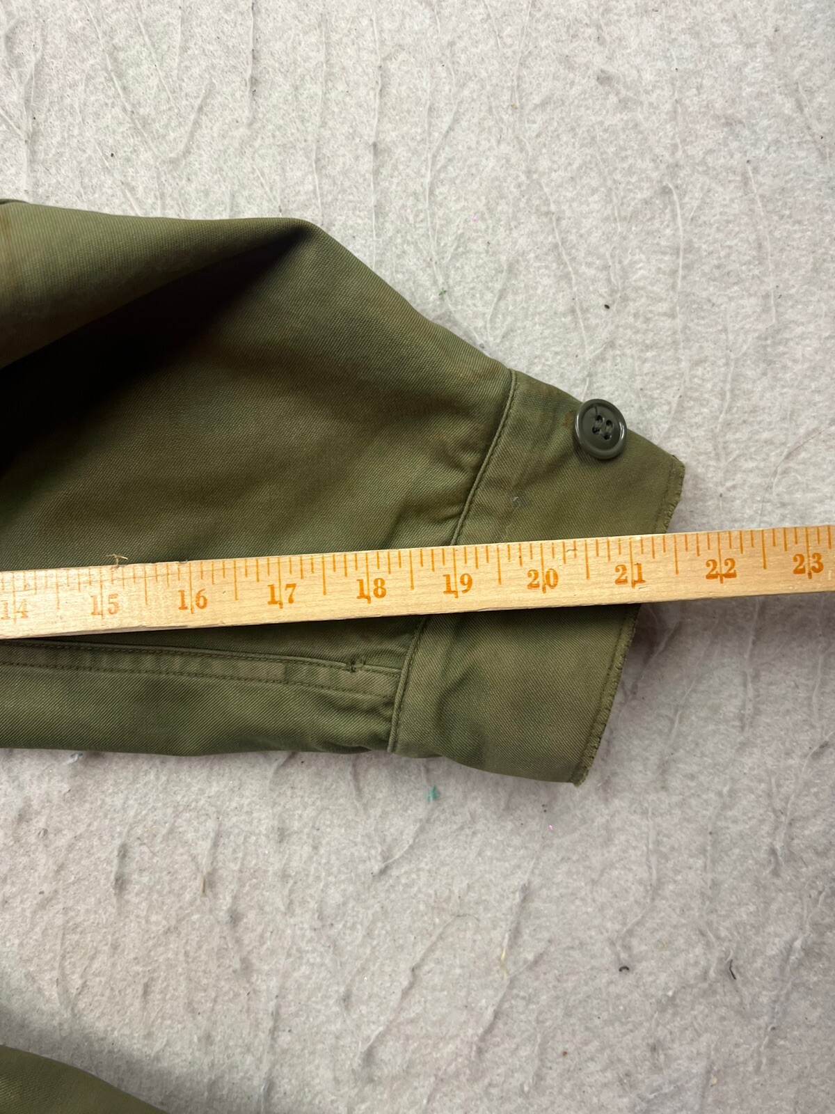 Vintage M1951 Field Jacket Army OD Green Sateen Small Reg Military | eBay