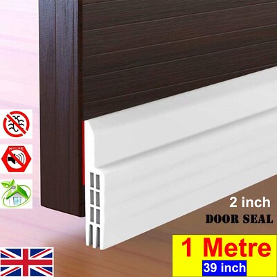 Draught Excluder Draft Weather Seal Strip-Under Door Bottom Window Bugs ...