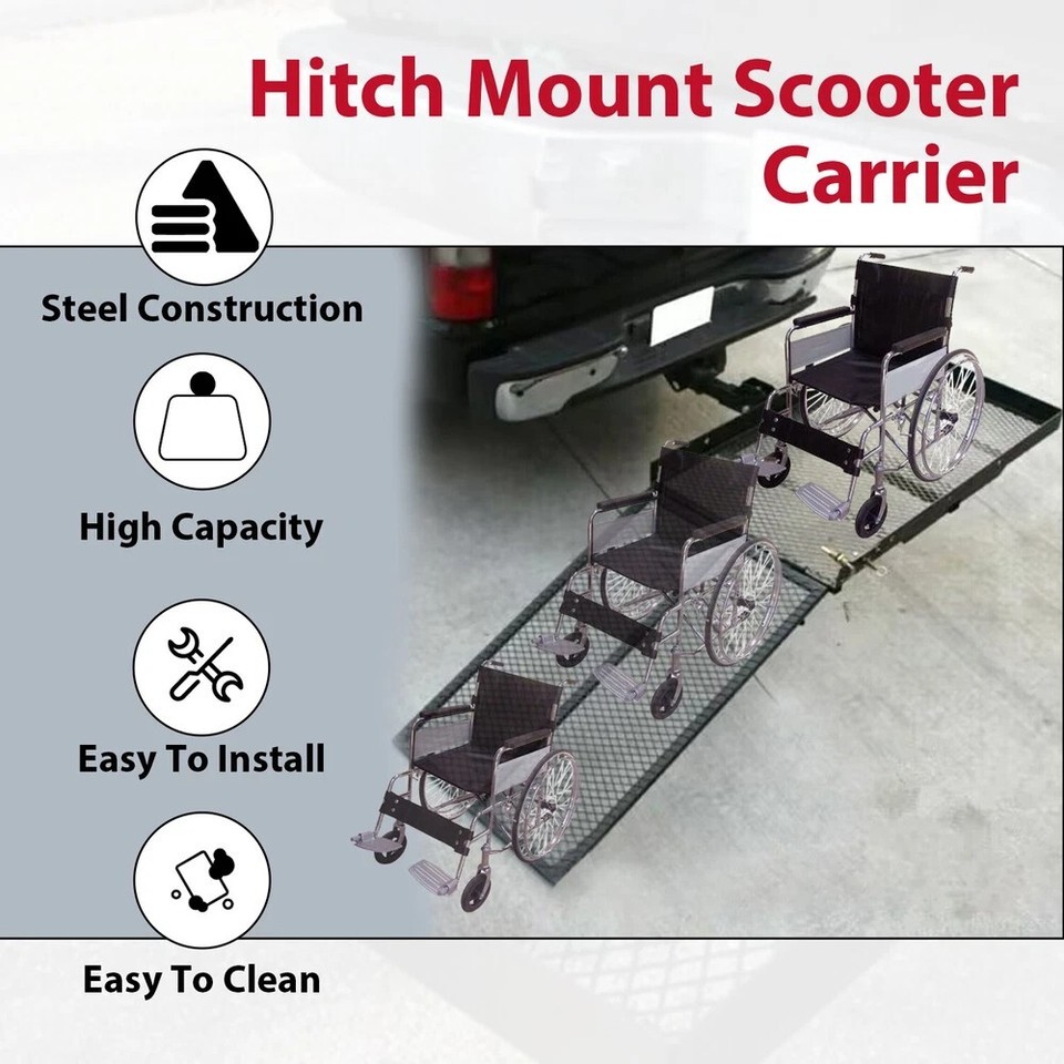 Lift Hitch Scooter Carrier Hitch Mount Mobility Carrier Wheelchair ...