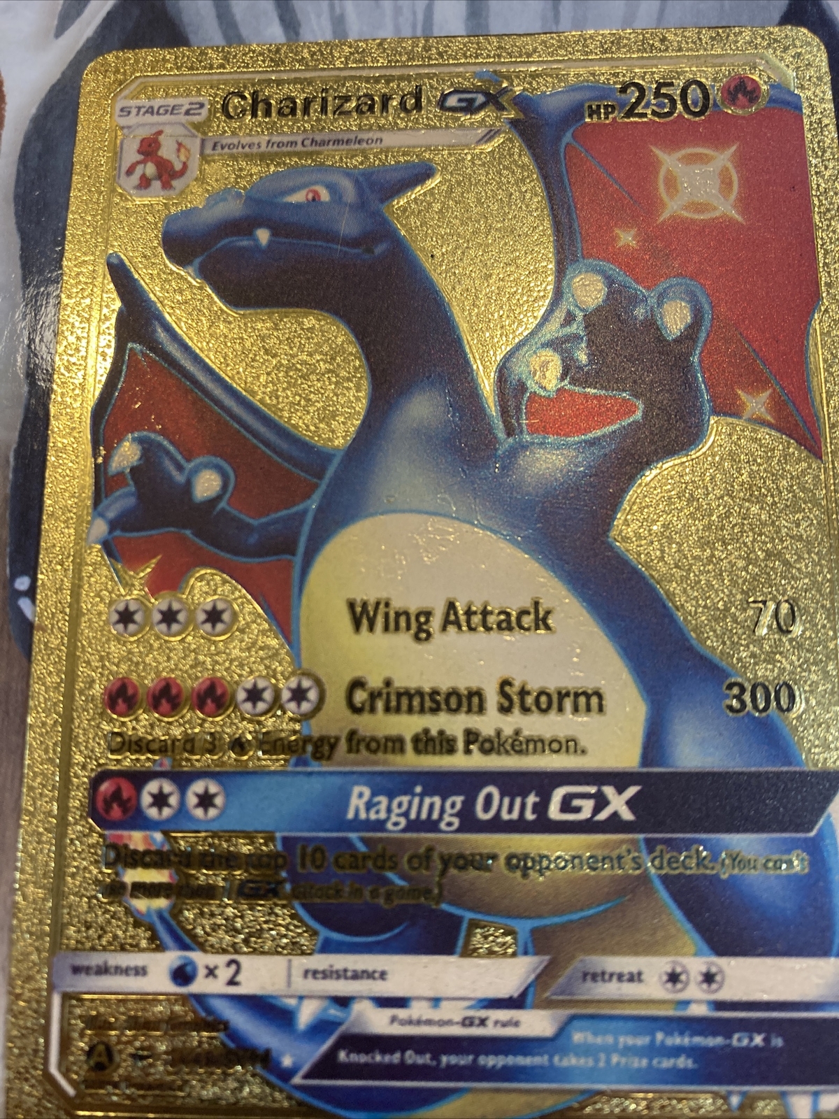 golden charizard gx card | eBay