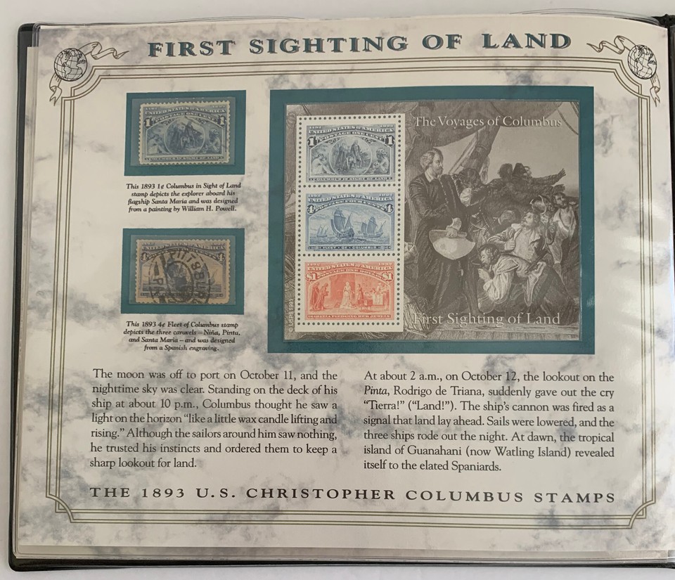 The 1893 U.S. Christopher Columbus Stamps Postal Commemorative Society ...
