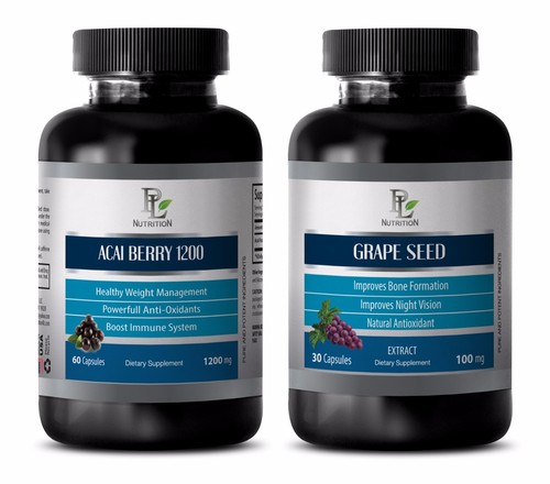 Antioxidant rich - ACAI BERRY GRAPE SEED EXTRACT COMBO 2B - acai ...