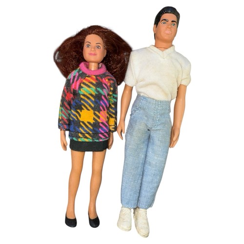Full House Dolls Uncle Jesse & Aunt Becky 1993 Tiger Toys 90s TV Show ...