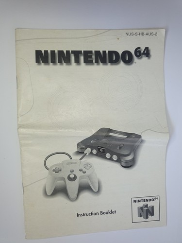 Nintendo 64 N64 Console Instruction Booklet Manual | eBay Australia