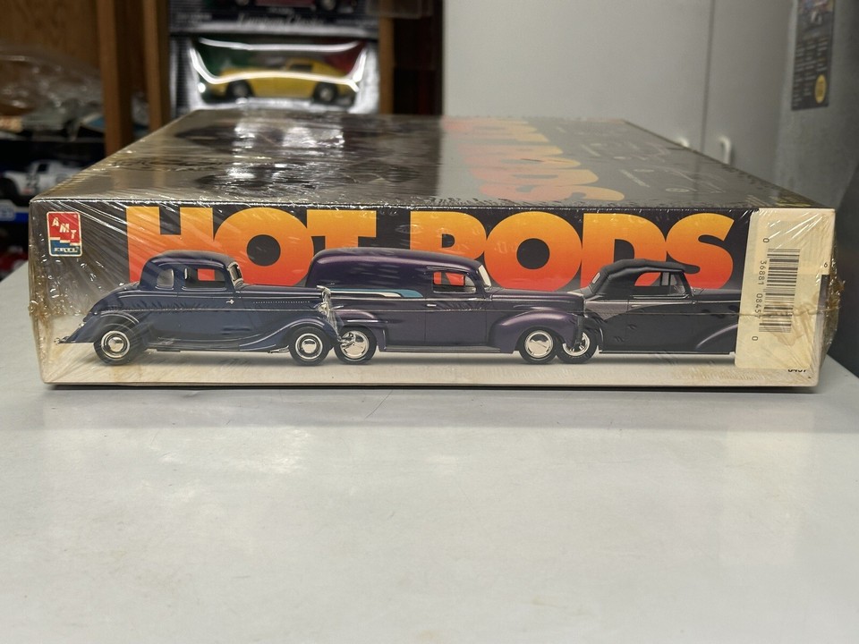 SEALED set 1:25 AMT ERTL 3 model car kits HOT RODS '34 '40 Ford '37 ...