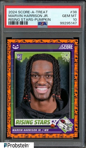 2024 Score-a-Treat Marvin Harrison Jr. Rising Stars RC Rookie Pumpkin ...