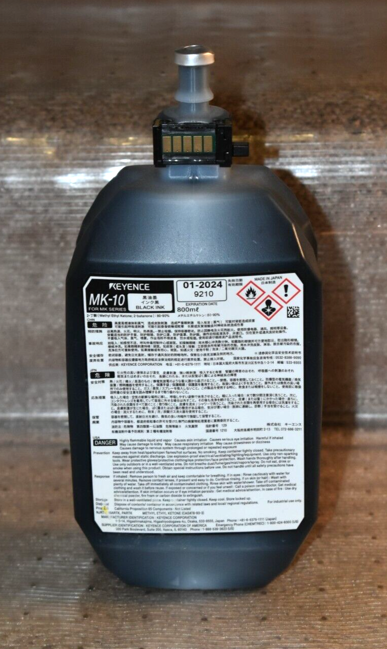 Keyence MK-K02 Black Ink Expired 01-2024 | eBay