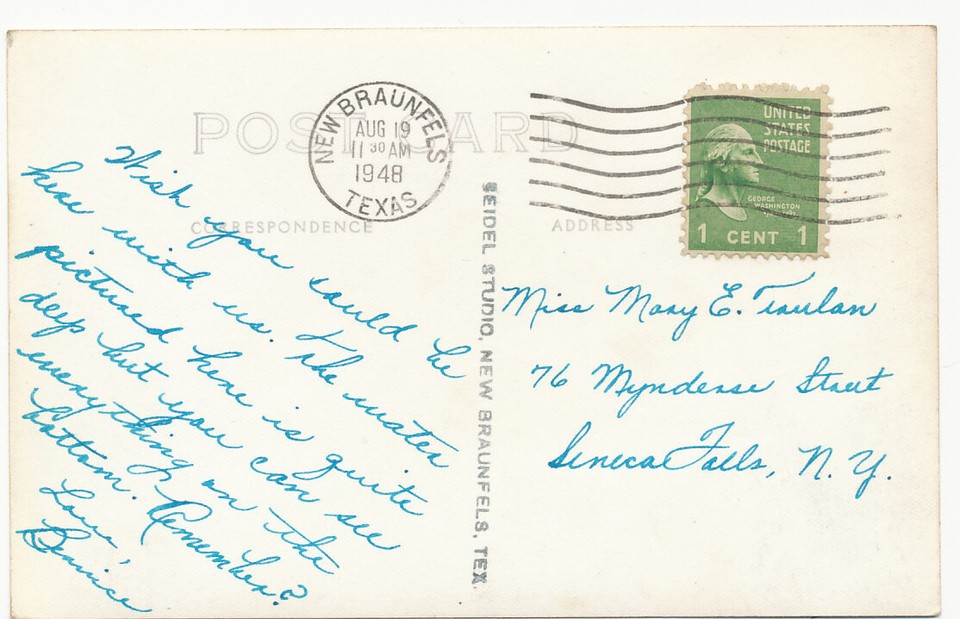 New Braunfels TX * Camp Warnecke RPPC 1948 Beidel Studios Pub. | eBay