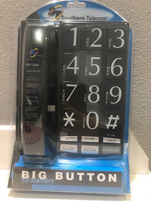 NEW Southern Telecom DP300 Big Button Phone (Black) | eBay
