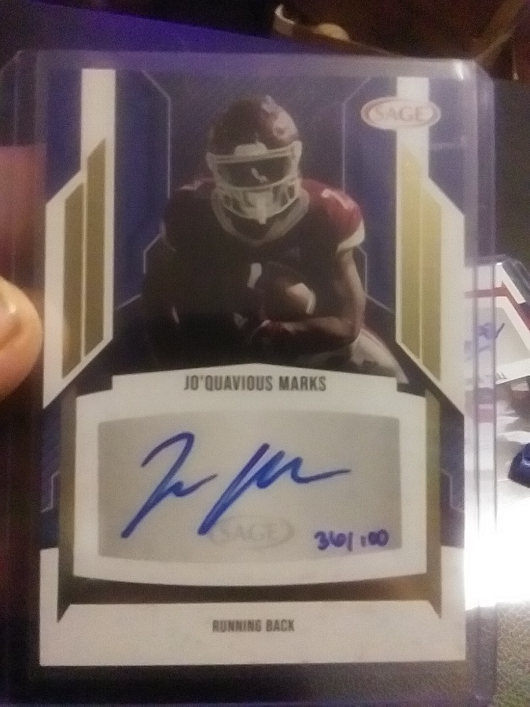 2024 Sage Hit Low Series Jo'Quavious Marks Autograph #/100 Rookie Gold ...