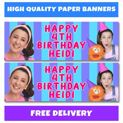 MS RACHEL Personalised Birthday Banner - Miss Rachel Birthday Party ...