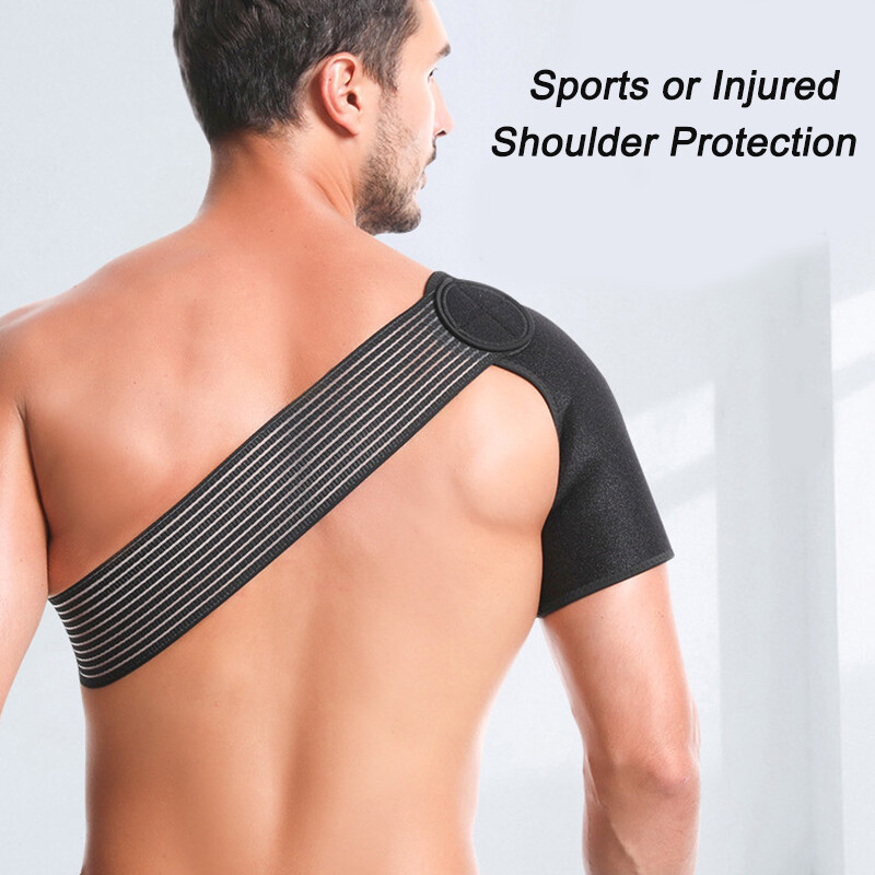 Shoulder Brace Rotator Cuff Pain Relief Adjustable Support Belt Sleeve ...
