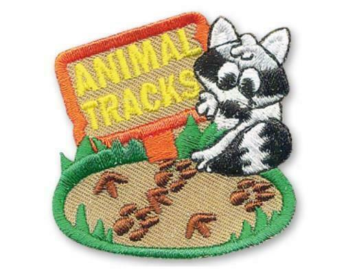 Girl Boy Cub Animal Tracks Tracking Marks Fun Patches Crests Badges ...