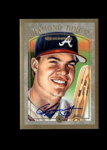 Chipper Jones 1997 Donruss Diamond Kings authentic autographed custom ...