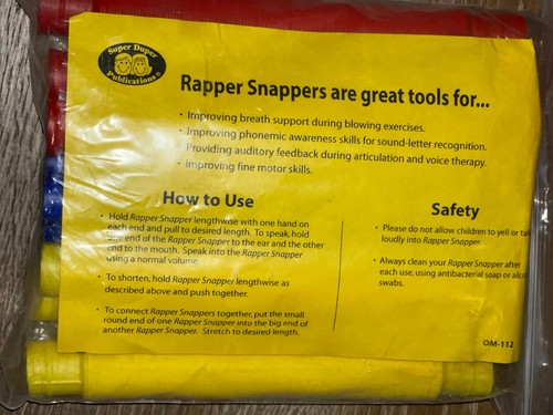 RAPPER SNAPPERS 9 Pack Set Stretch Toys Tactile Awareness Fidget Super ...