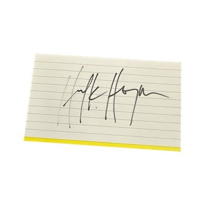 Hulk Hogan (d. 2025) Signed Autograph 3x5” Index Card! HOF Wrestling ...