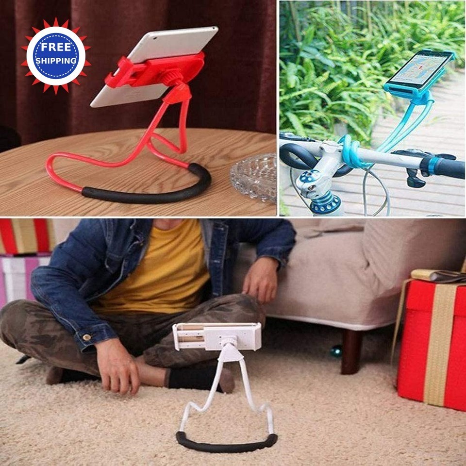 Mobile Phone Stand Universal Neck Hanging Holder Smart Cell Mount Lazy ...