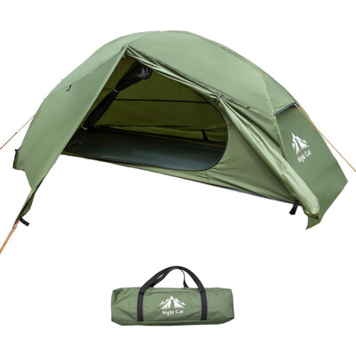 1 Person Tent Lightweight Backpacking Tent, Waterproof Ultralight ...
