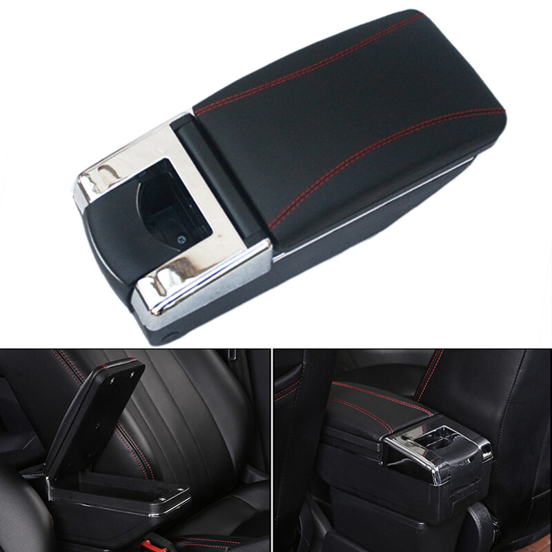1PC Center Console Armrest Box Car SUV Arm Rest Base Storage Cup Holder ...