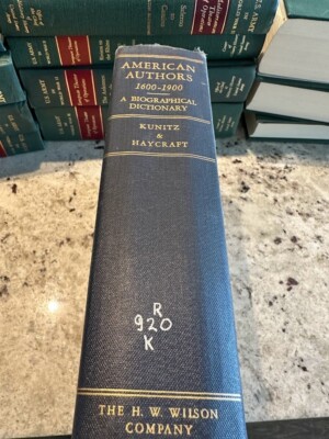 American Authors 1600-1900 Kunitz & Haycraft (ES-06) | eBay