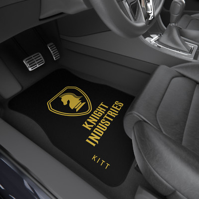 Knight Industries Car Floor Mats, KITT, Knight Rider Themed Car Floor ...