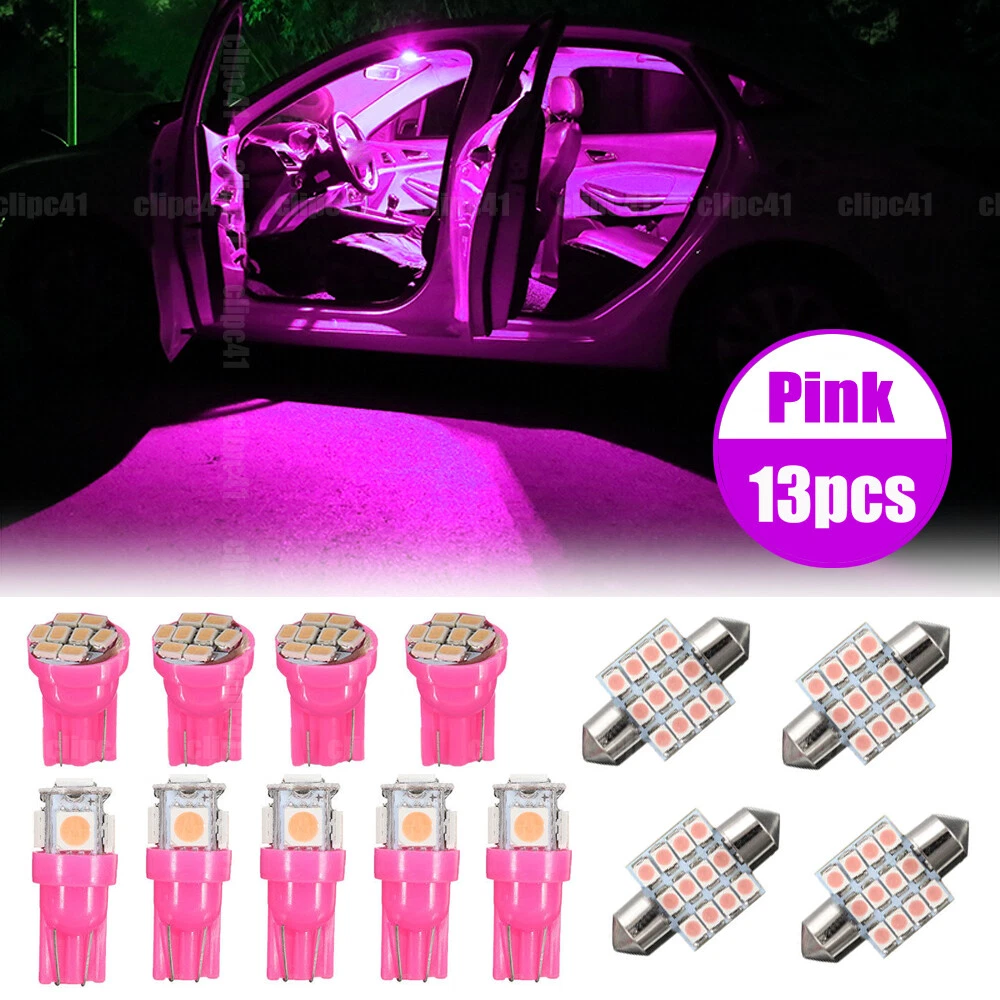 Pink Car Interior Lights