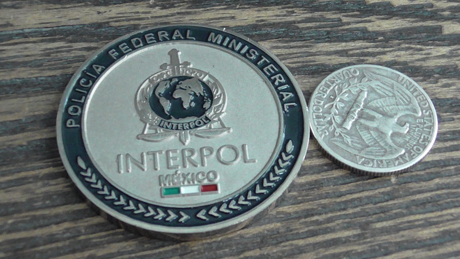 INTERPOL Policia Federal Ministerial Mexico Challenge Coin #276X | eBay