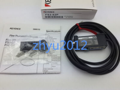 100% Test 1PC New Keyence FS2-62P Fiber Optic Sensor in Box Free ...