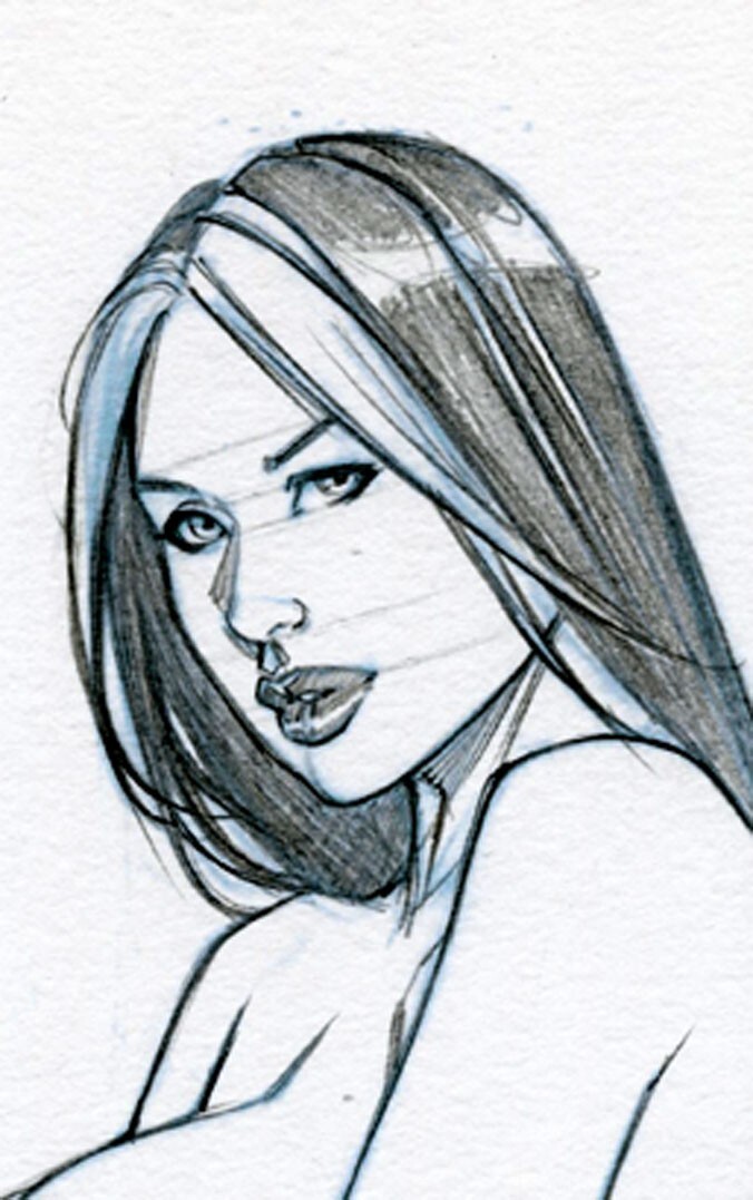 8,5x11" SAVAGE ROGUE V#2 SK#3140 ORIGINAL PINUP GIRL ART by ALEX ...