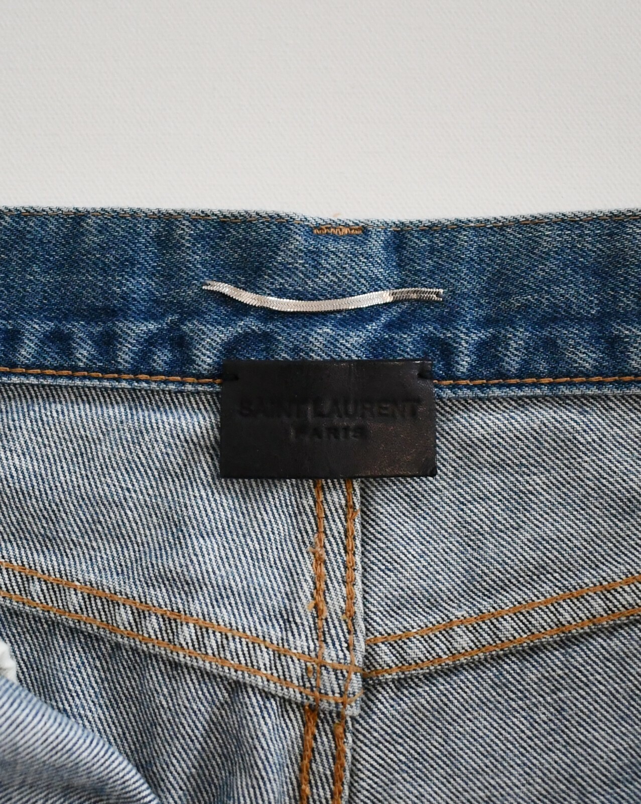 🆕️ SAINT LAURENT Paris D14 M/SL-LW Vintage Blue SLIM Fit LOW WAIST ...