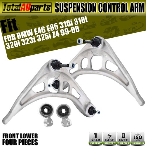 4x Front Lower Control Arms and Bushes for BMW E46 316i 318i 323i 325i ...