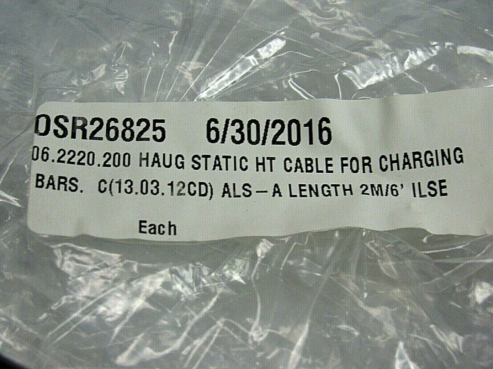NEW HAUG SYSTEM X IONIZING STATIC HT CABLE C002 06.2220.200 | eBay