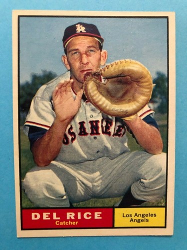 1961 Topps # 448 Del Rice Los Angeles Angels Baseball Card | eBay
