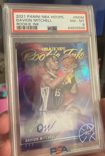 2021 Panini NBA Hoops Davion Mitchell Rookie Ink PSA 8 | eBay UK
