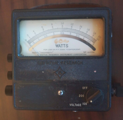 Electrical Meters - Sensitive Research Instrument