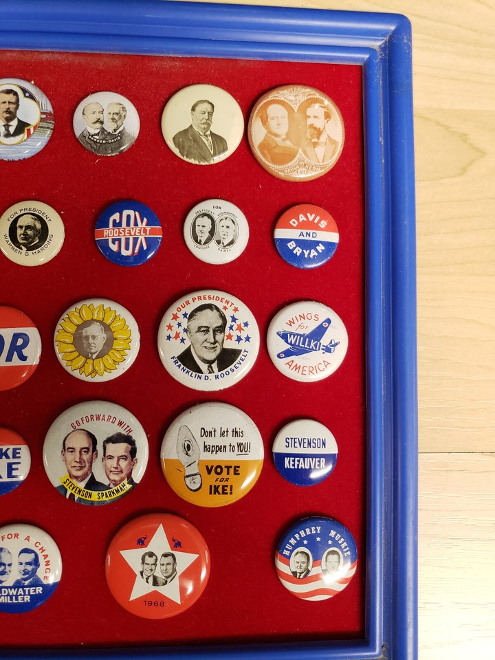 Huge Lot of Lot of AO 1972 Reproduction Presidential Pins | eBay
