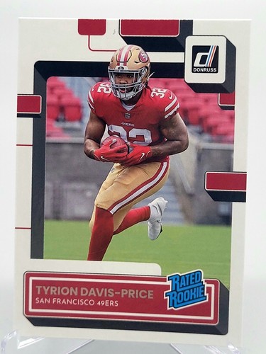 2022 PANINI DONRUSS TYRION DAVIS-PRICE RATED ROOKIE CARD SAN FRANCISCO ...